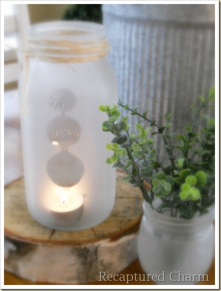 Recaptured Charm: Mason Jar Tea Lights